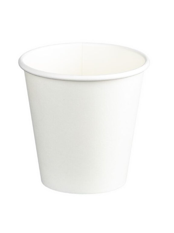 Single Wall PE Paper Cups White