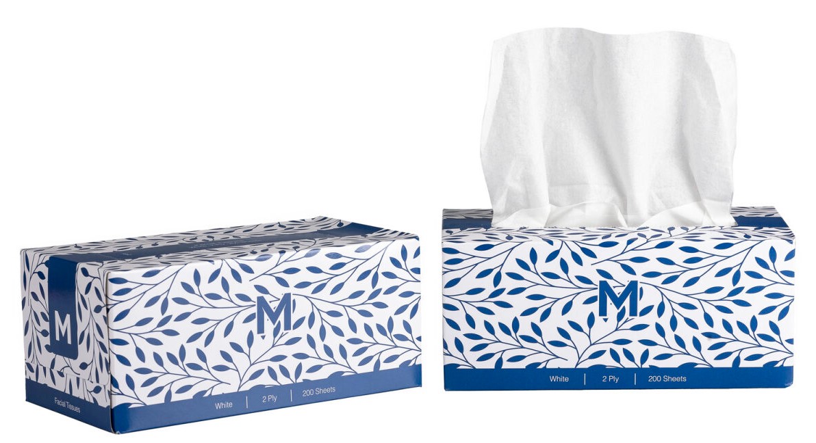 Flat Facial Tissues