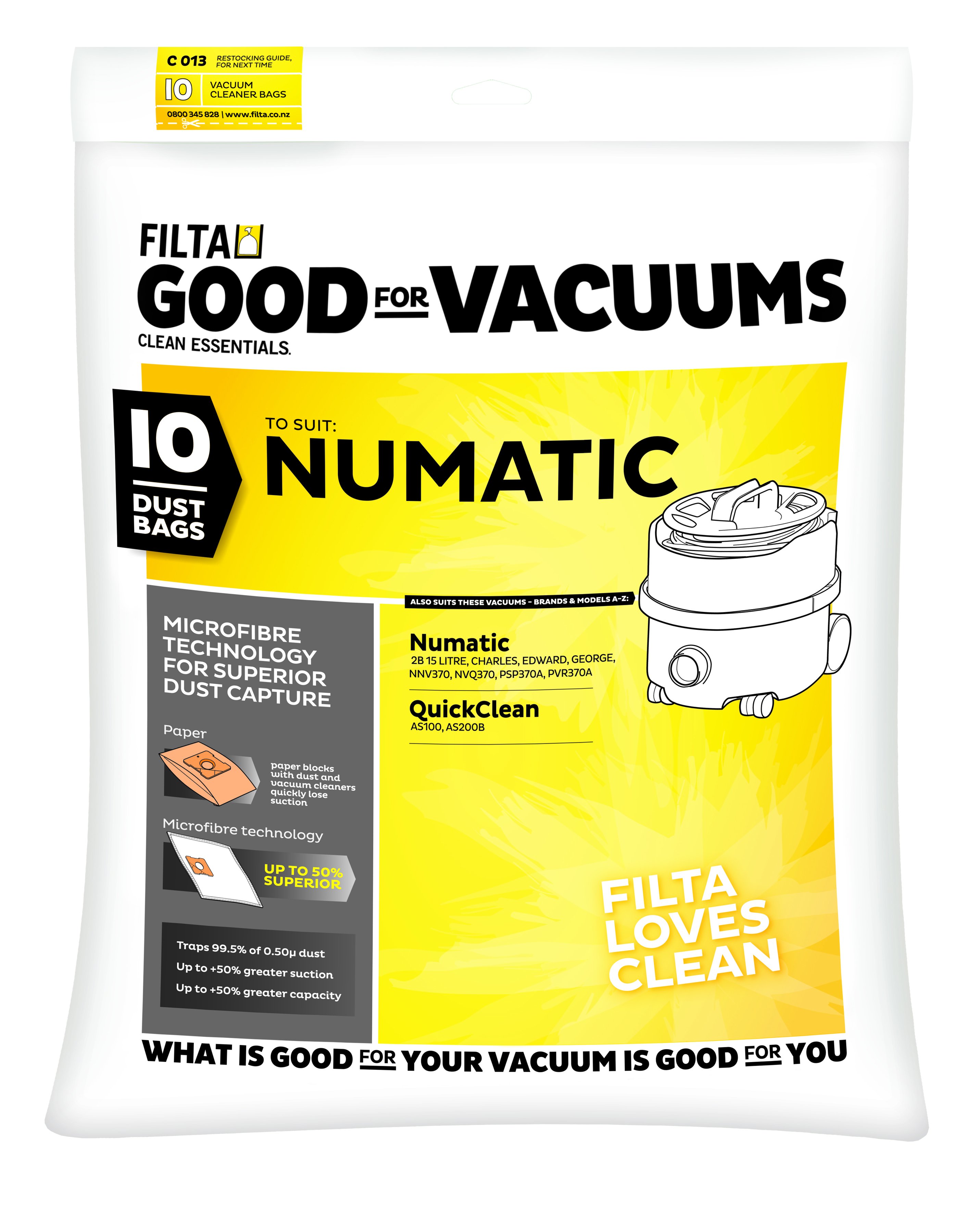 Numatic Vacuum Bags