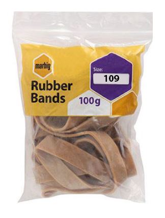 Rubber Bands 100g Packs