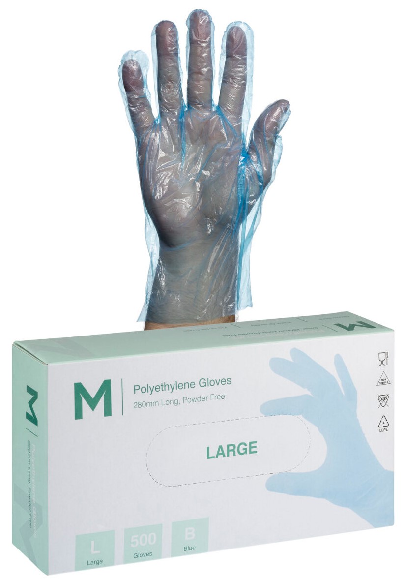 Polyethylene Blue Gloves 1.0g